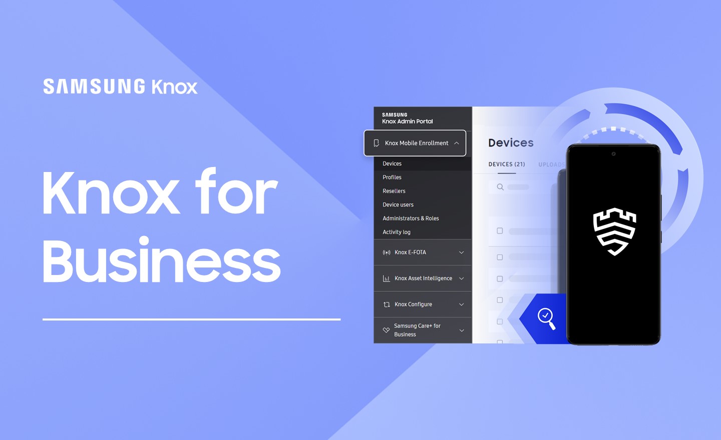 Streamline on-premises deployment with Knox Mobile Enrollment Direct